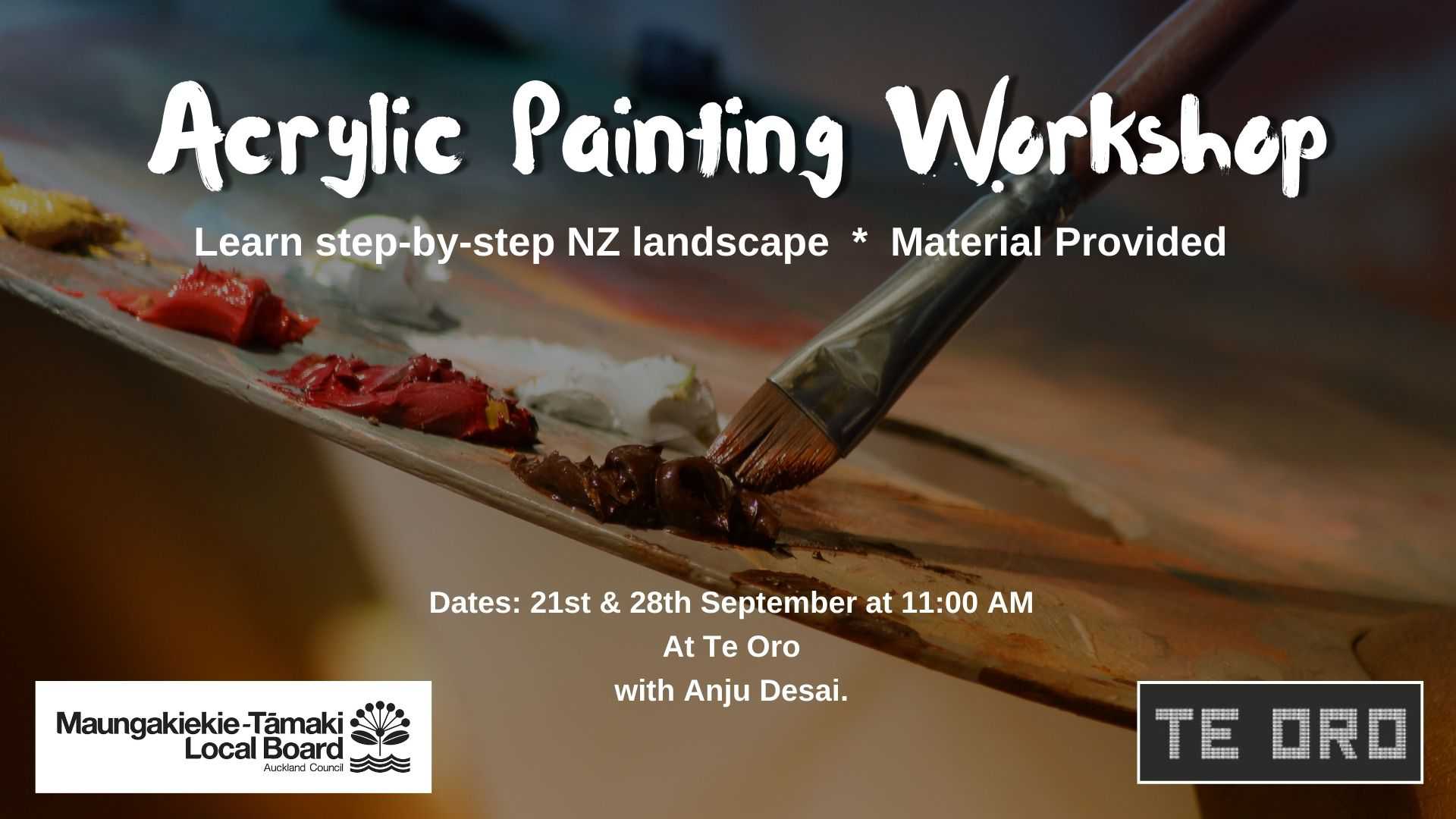 Acrylic Painting Workshop | Te Oro